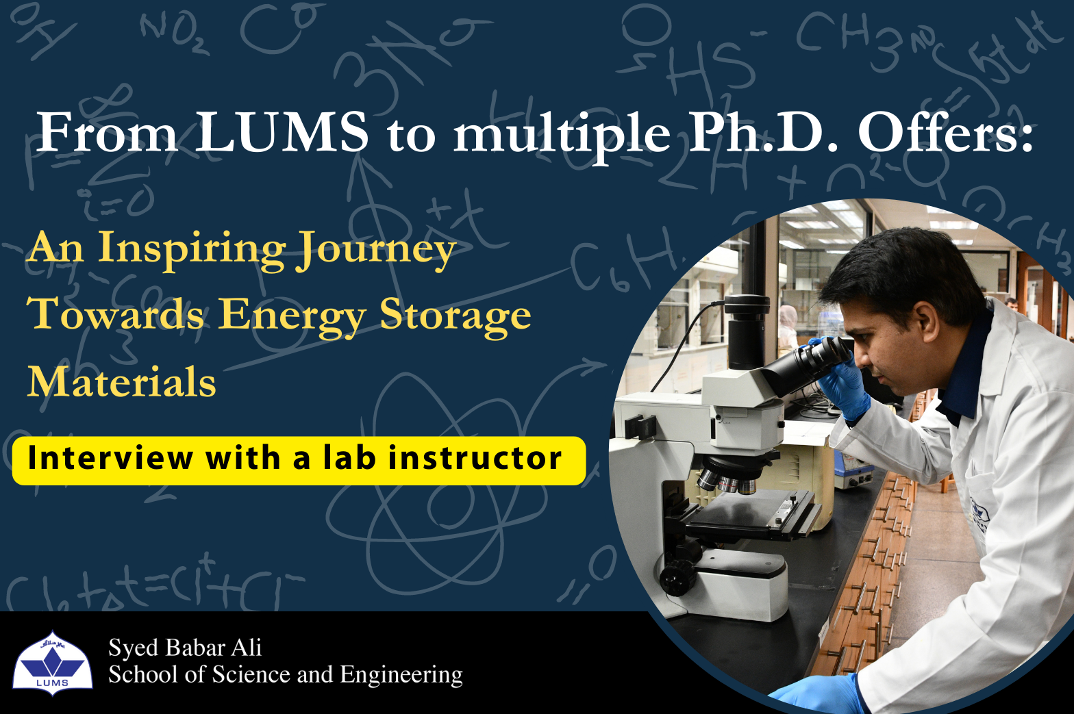 From LUMS to multiple Ph.D. Offers: An Inspiring Journey Towards Energy ...